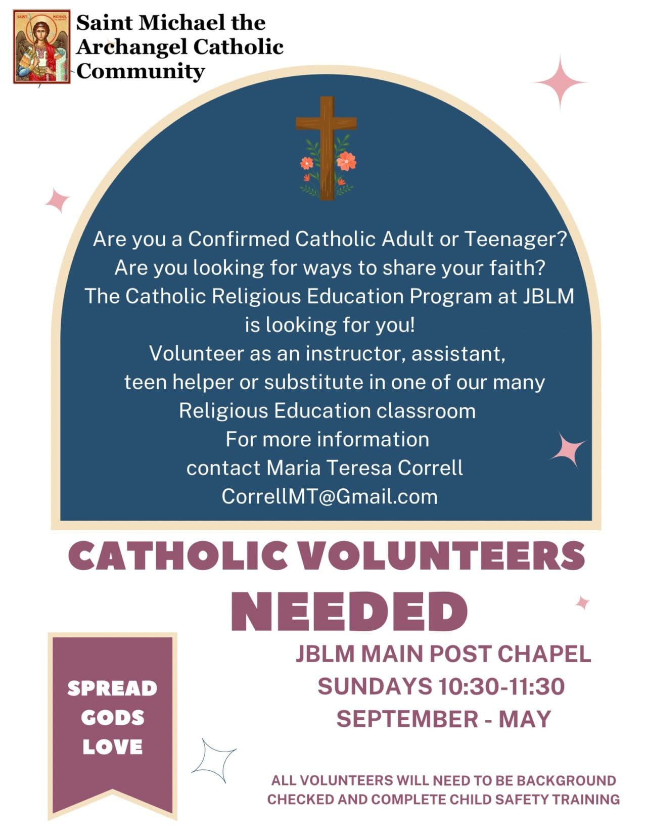 Catholic Religious Education (CRE) | JBLM Catholic Community